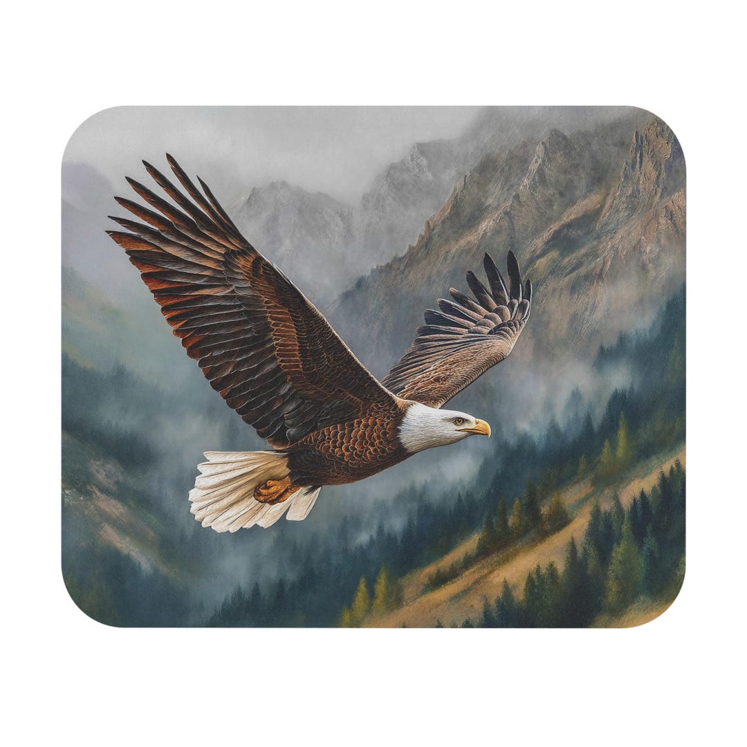 Majestic Bald Eagle Mouse Pad, Perfect for Nature Lovers, Gifts for ...