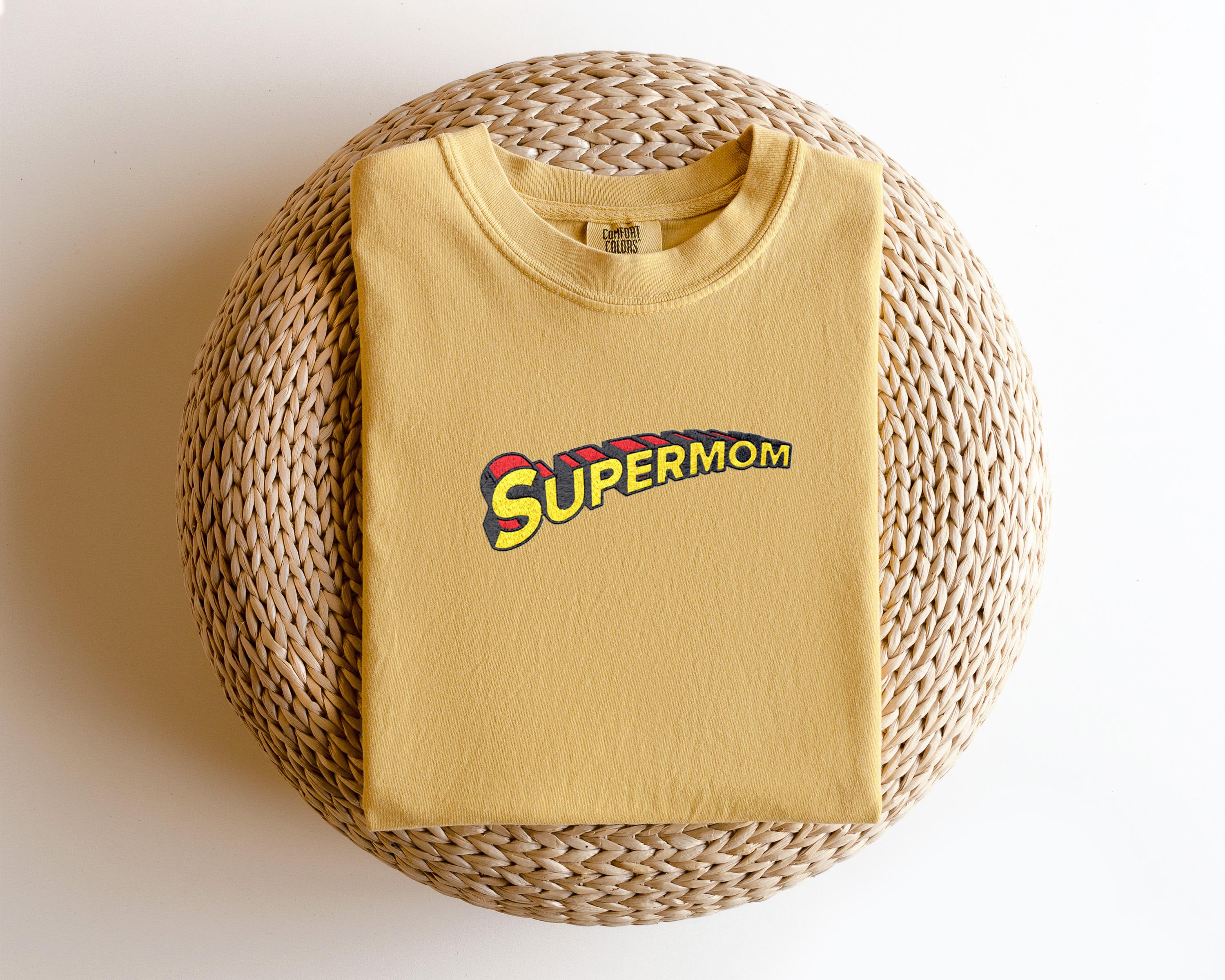 Supermom Embroidery Design - Comic Style Mother's Day (digital Download ...