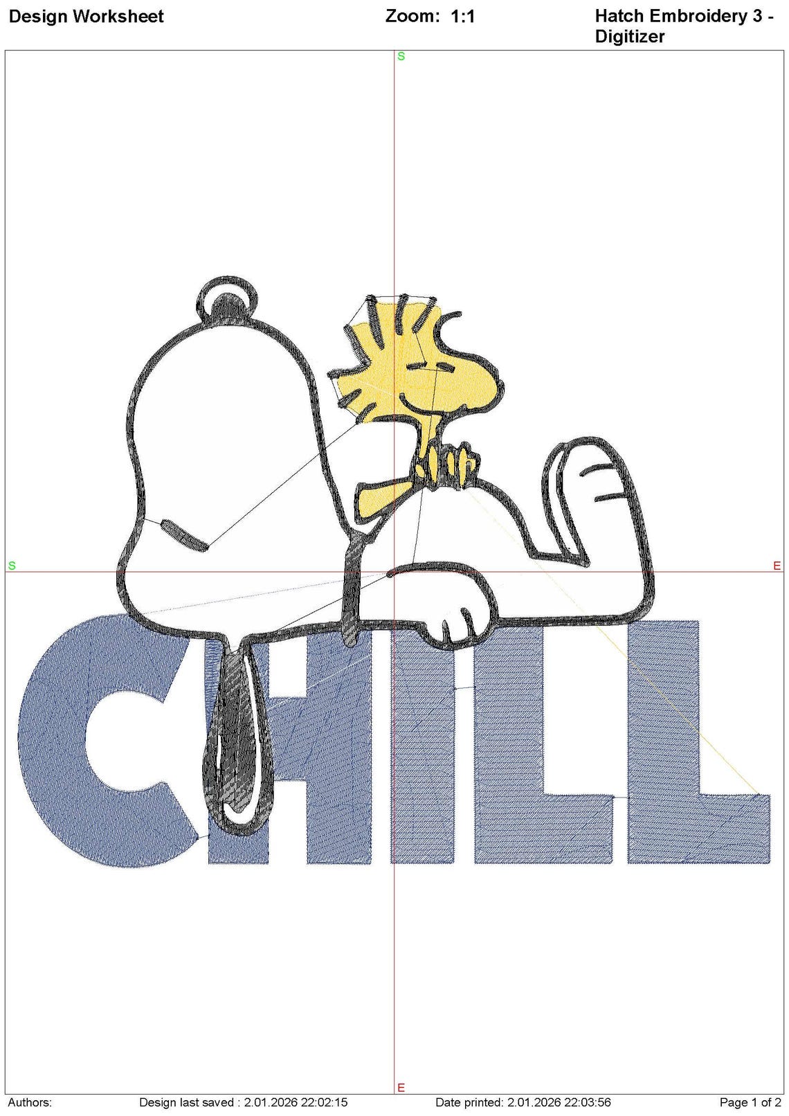 Chill Cartoon Dog Embroidery Design, Relaxed Mood Stitch (digital ...
