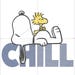 Chill Cartoon Dog Embroidery Design, Relaxed Mood Stitch (digital ...
