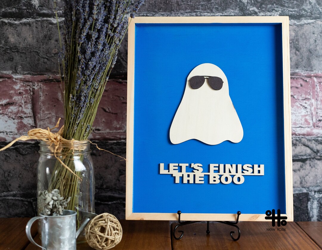 Let's Finish the Boo Laser-cut Wooden Ghosts Trump and Biden Themed ...