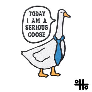 Serious Goose Embroidery Design: Funny Animal Art (digital Download) - Etsy