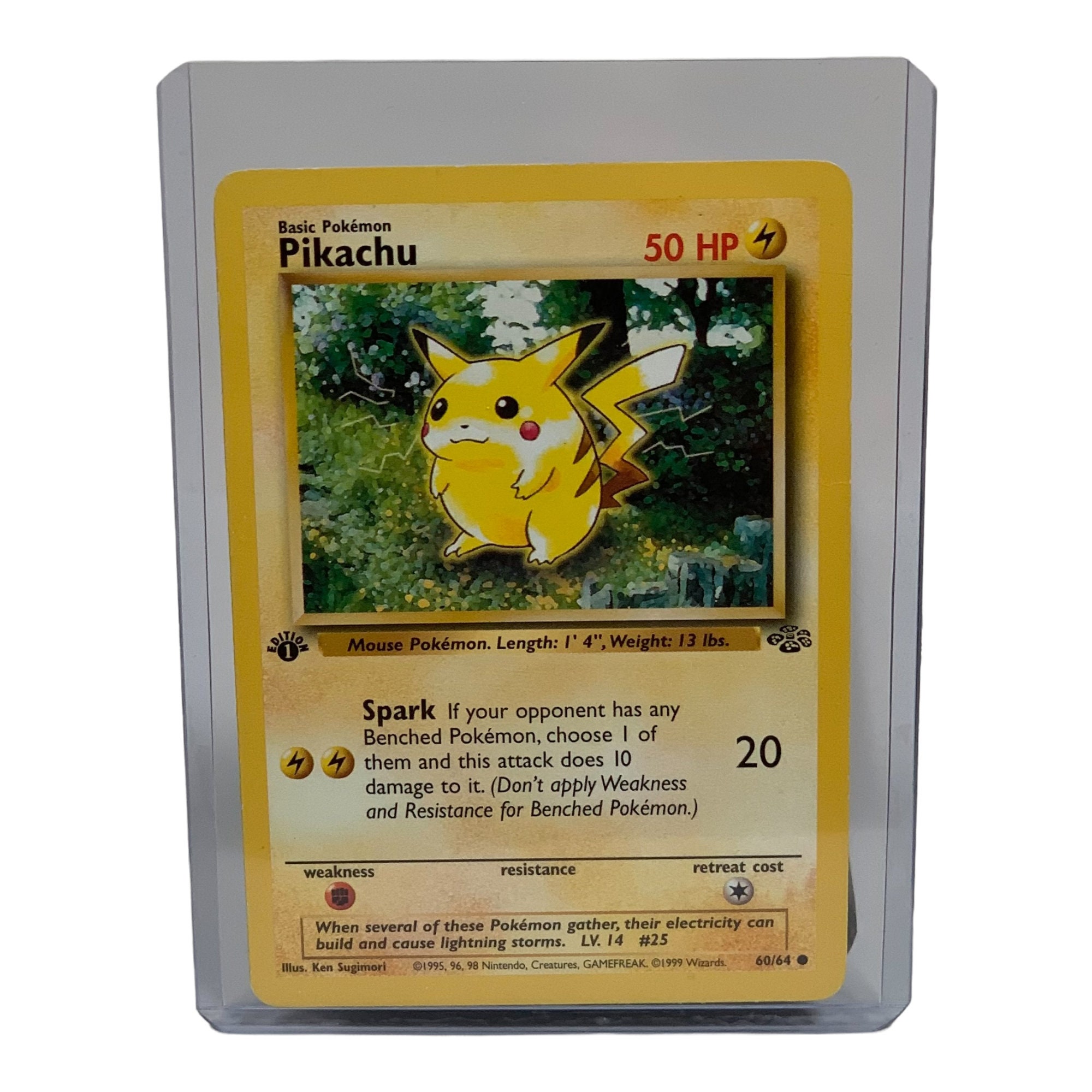 Rare Pikachu 1st Edition 60/64 Jungle Set 1999 Wizards of the Coast ...