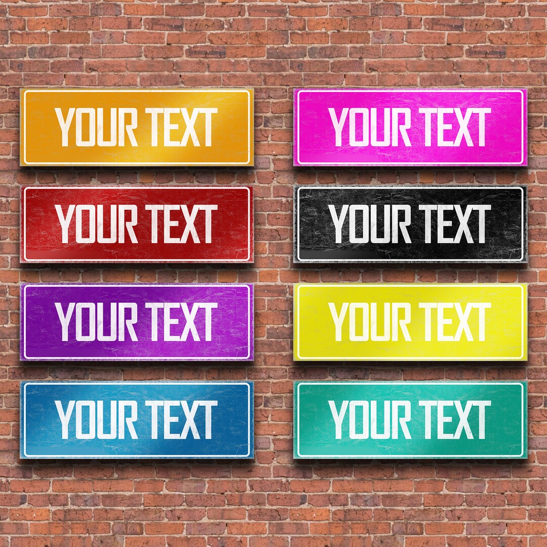 8 Custom Street Sign Digital Print, Photoshop Template, Personalized ...