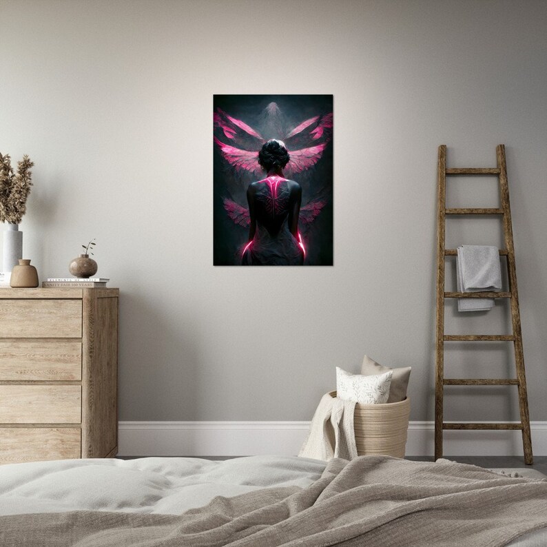 Fallen Angel Painting Poster Wall Decoration Paper Poster - Etsy
