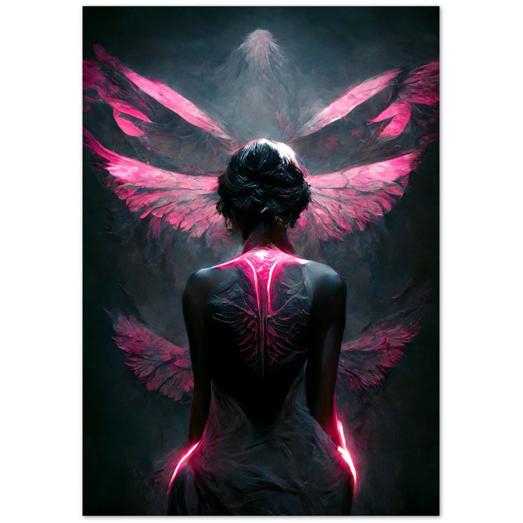 Fallen Angel Painting, Poster, Wall Decoration Paper Poster Gift for ...