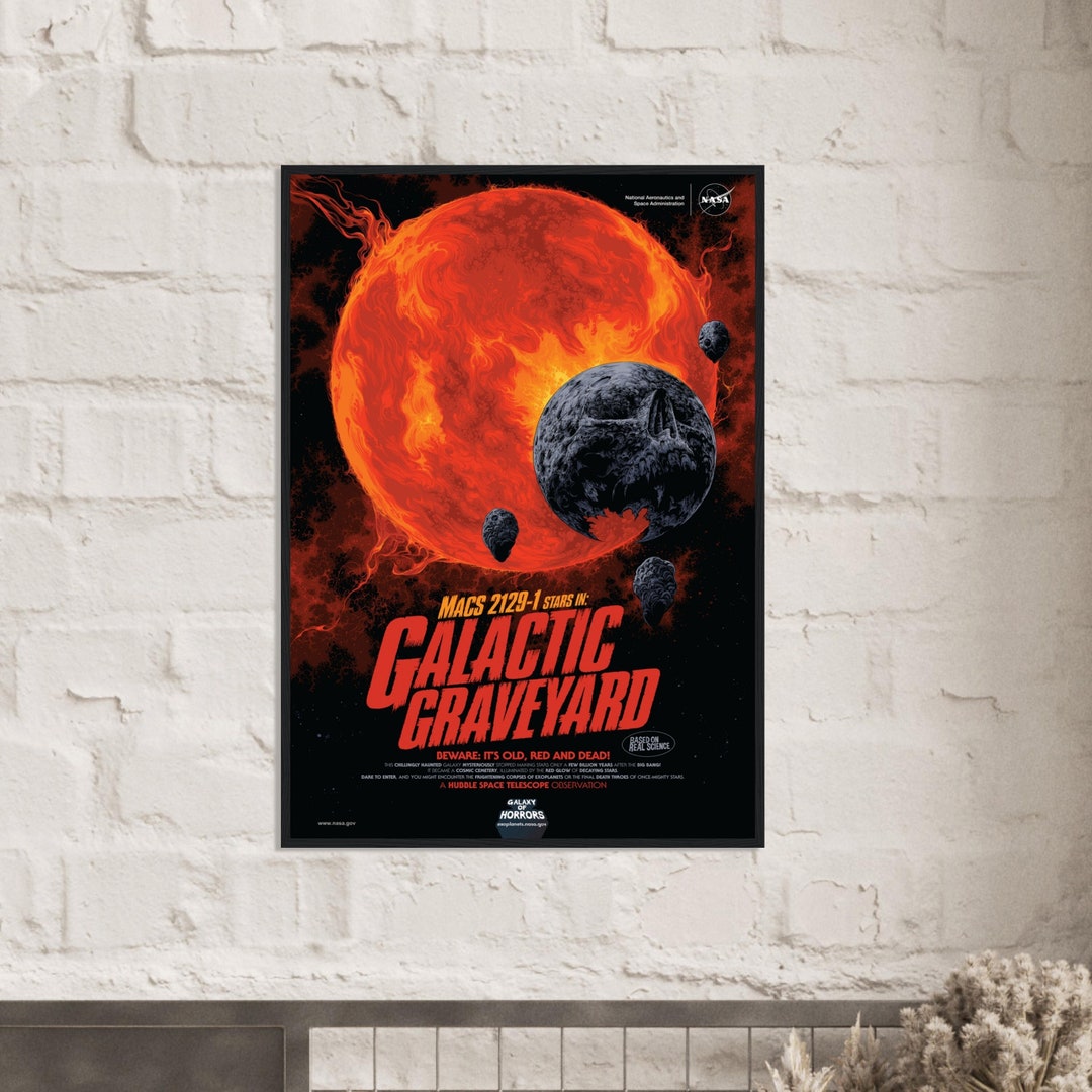 Galactic Graveyard Framed Print, Galaxy of Horrors Series, NASA Space ...