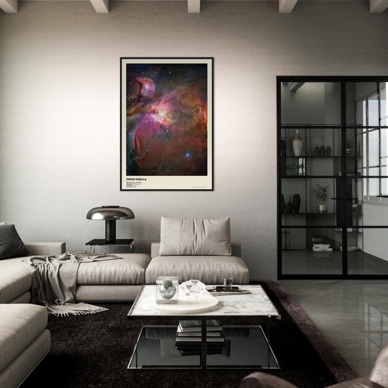 Orion Nebula Hubble Telescope Contemporary Astrophotography Art Nebula ...