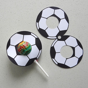 Soccer Ball Lollipop Holders – Pack of 10 - Etsy