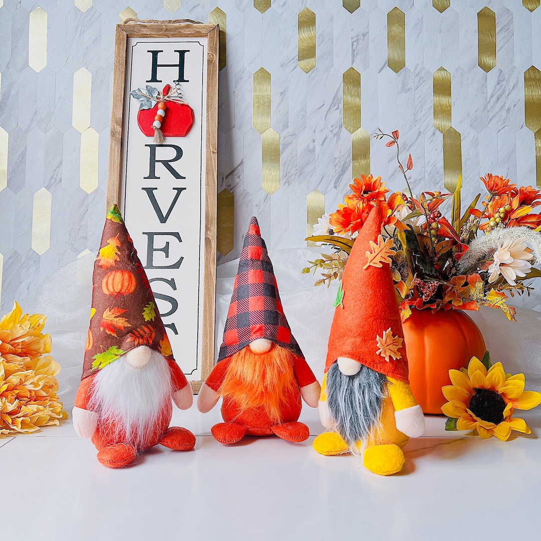 Gnomes - Fall Gnomes Home Decor - Gnomes Thanksgiving Gifts - Autumn ...