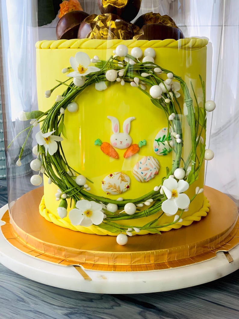 Gold Tall Clear Cake Box, 11.75 Inch Round X 13.5" High, Transparent ...