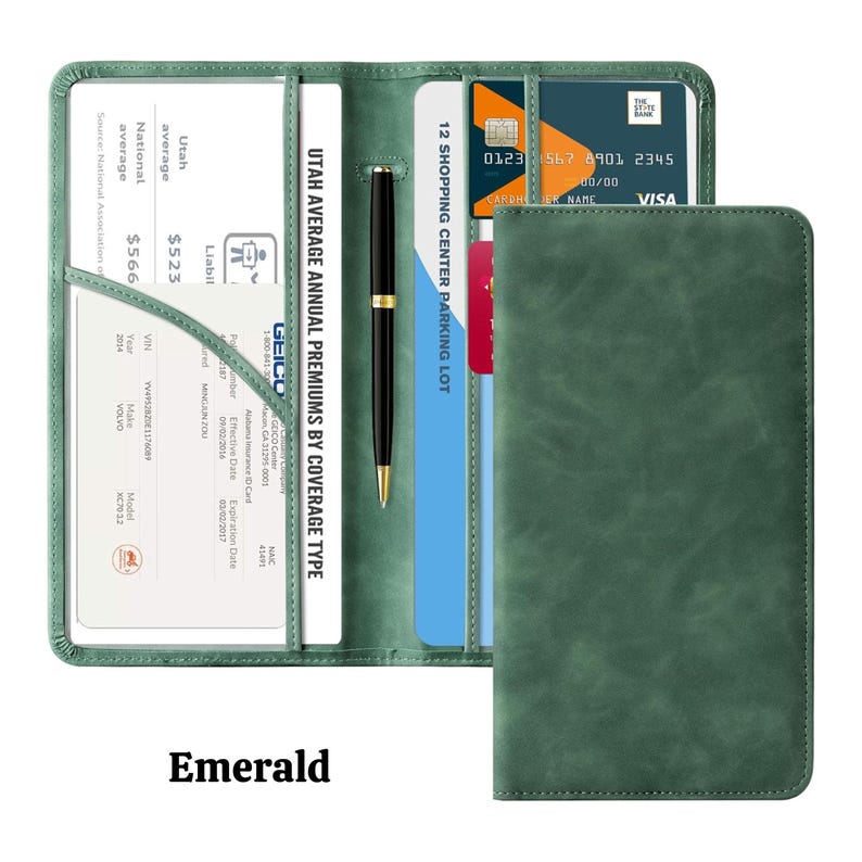Personalized Vehicle Logo License Plate Leather Car Insurance ...