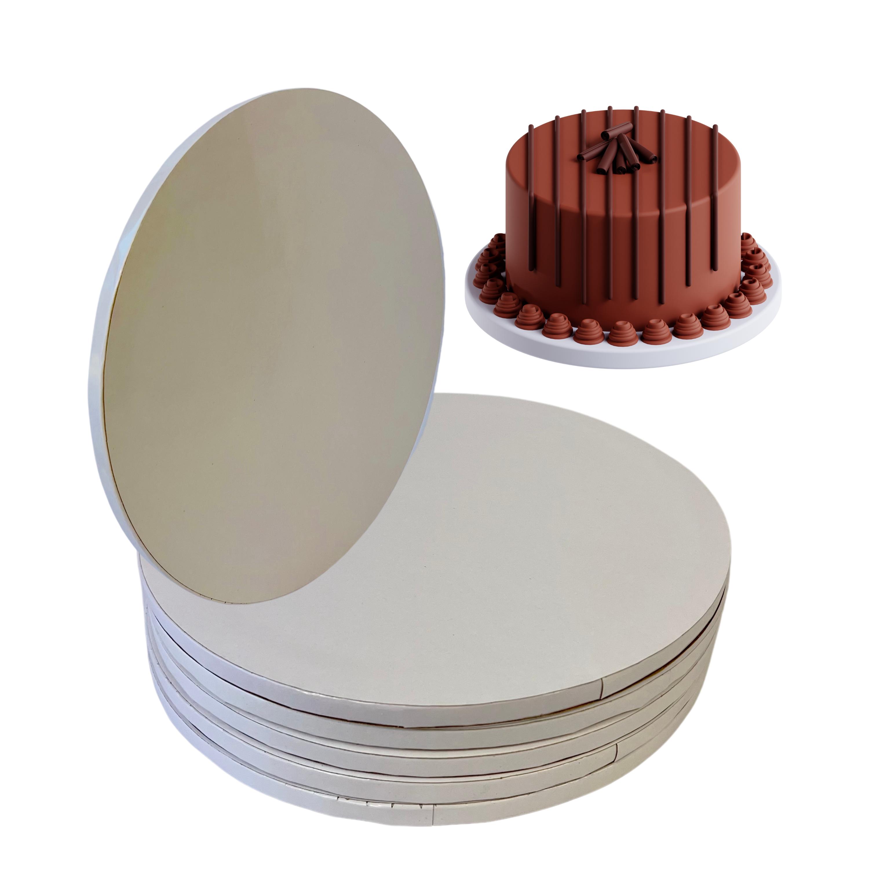12 Cake Board 15-Pack 12 Inch Round - Scalloped Edge Cardboard Cake ...