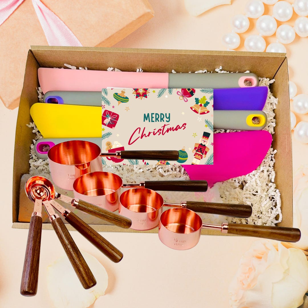 Personalized Cooking Gift Box Pretty Measuring Cups and Spoons Large ...