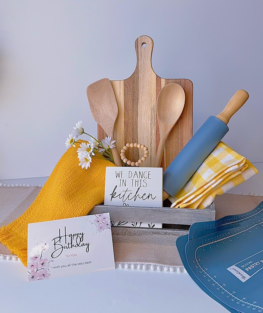 Kitchen Gifts Basket, Personalized Baking Gift Basket for Her, Custom ...