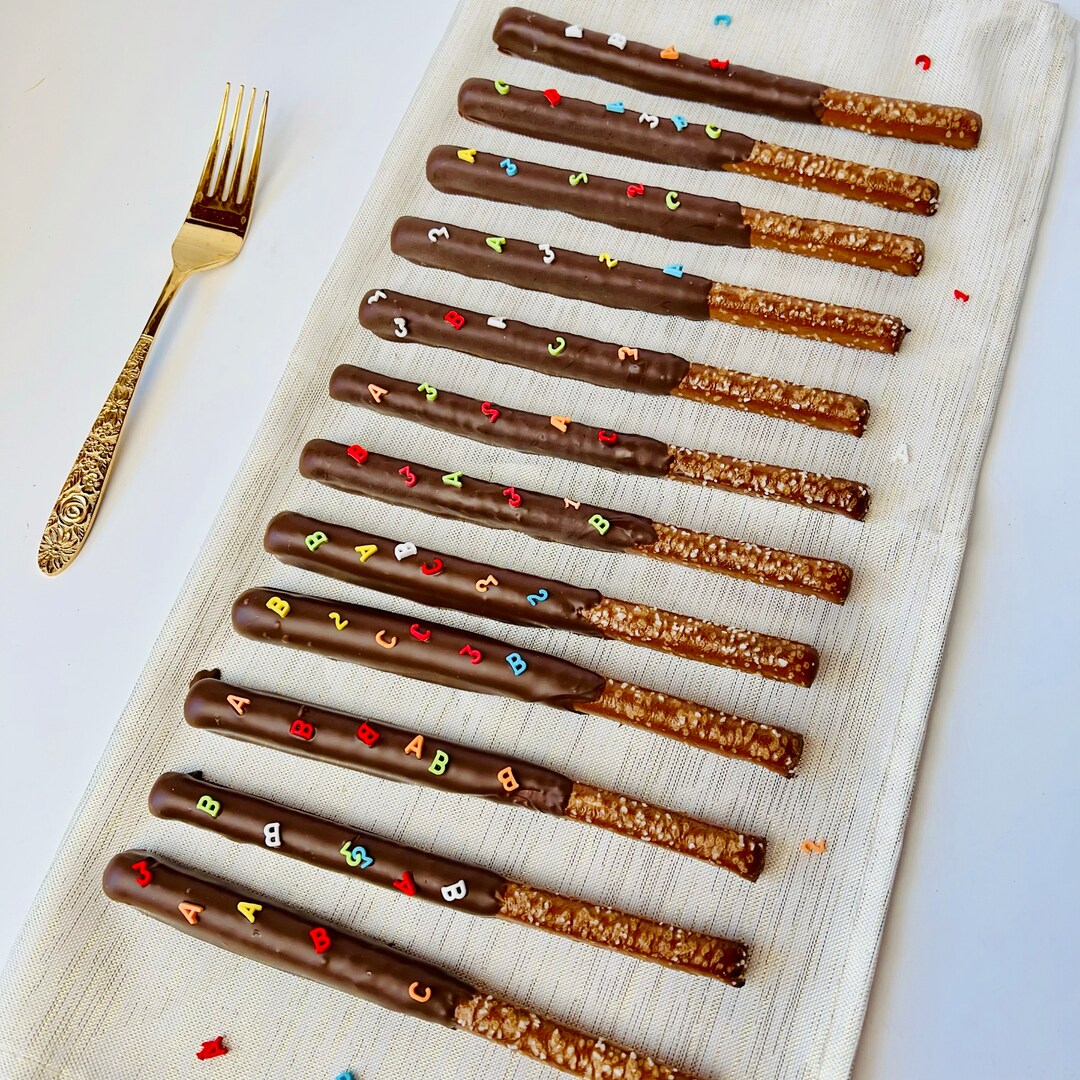 Yummy Treats for Teachers Chocolate Covered Pretzel Rods, Teacher ...