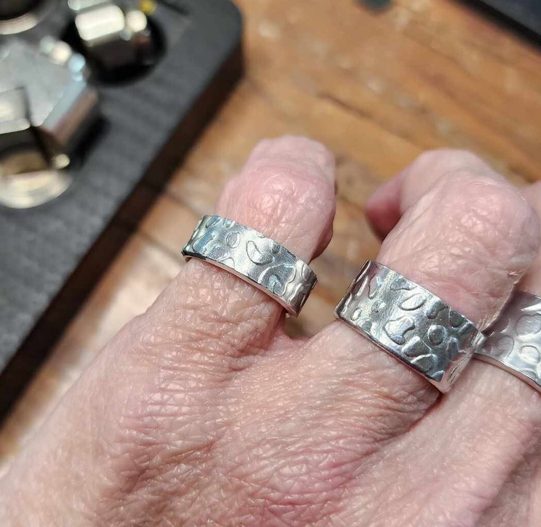 1/4 X 2 14gs 10 Cheetah Pattern Ring Blanks Rolling Mill or Press ...