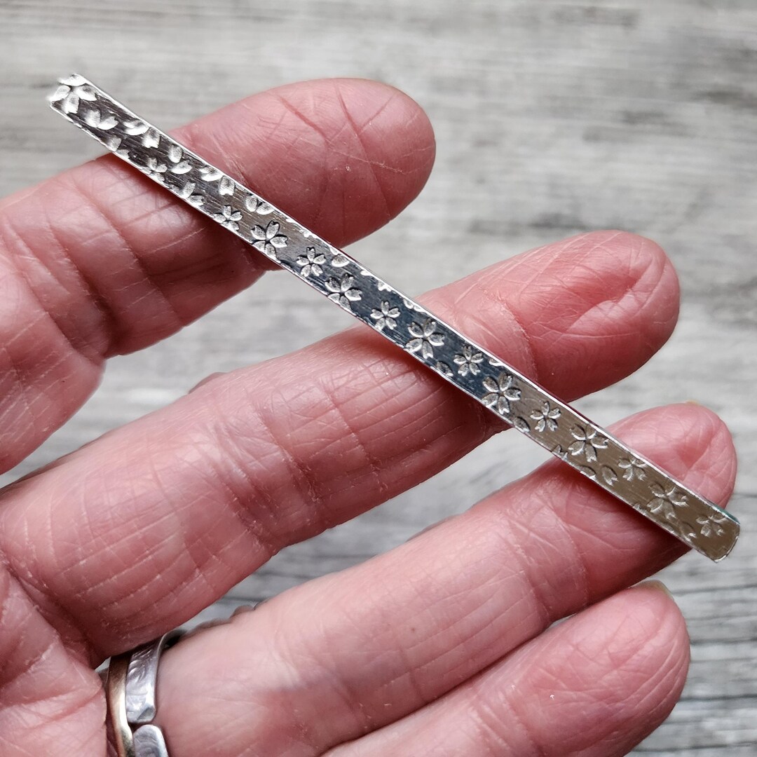 3/16 X 2" 14gs (10) Skinny Cherry Blossom Sakura Ring Blanks Tumble ...