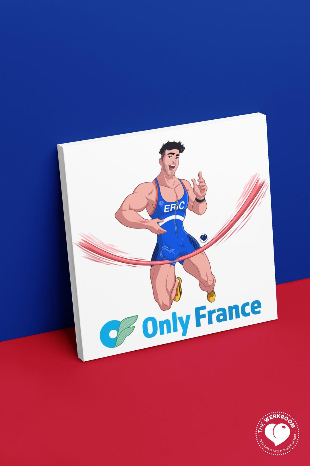 Stretched Canvas Only France Limited Edition, Parody Illustration ...
