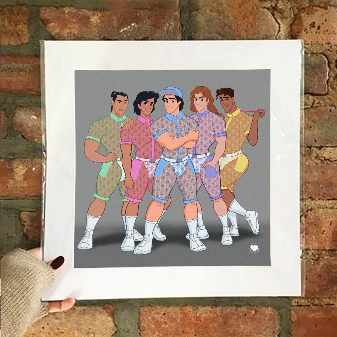 Matted Poster Princes Lace Special Edition Queer Artwork Gay - Etsy
