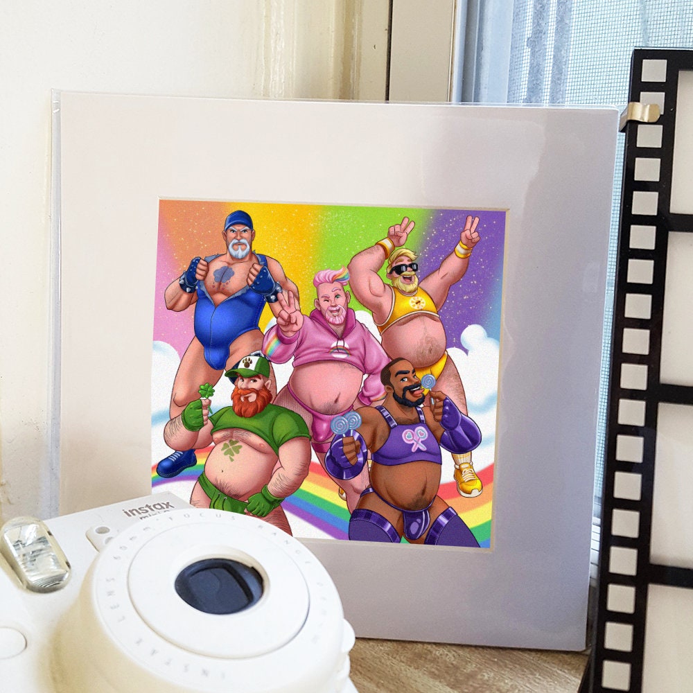 Matted Poster Care Bears Special Edition Queer Artwork Gay - Etsy