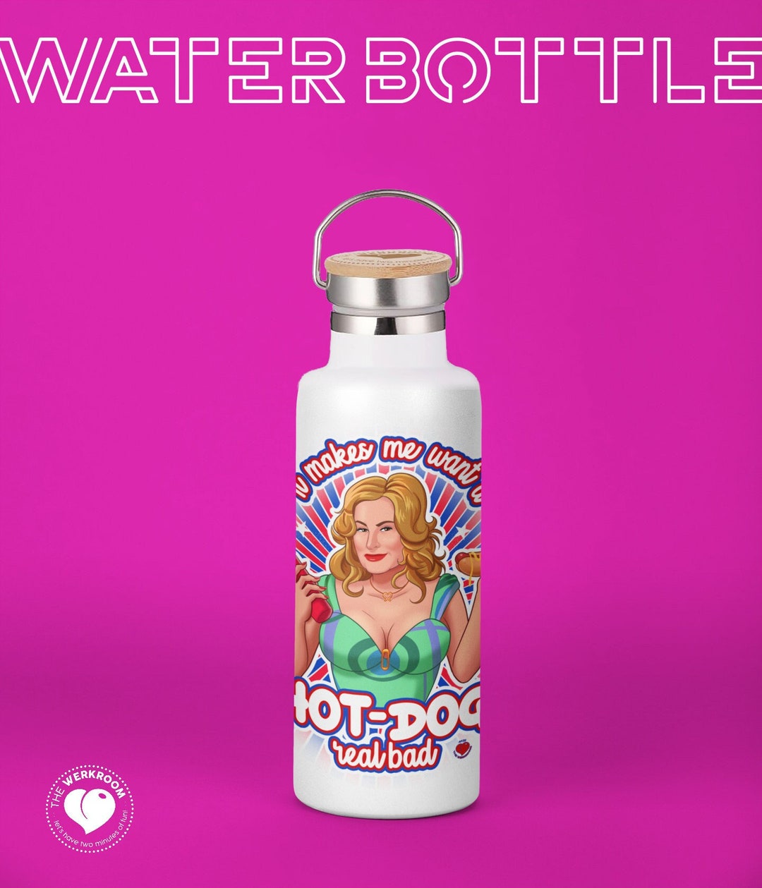 Water Bottle Paulette Coolidge Special Edition, Hot Dog, Parody, Fun ...
