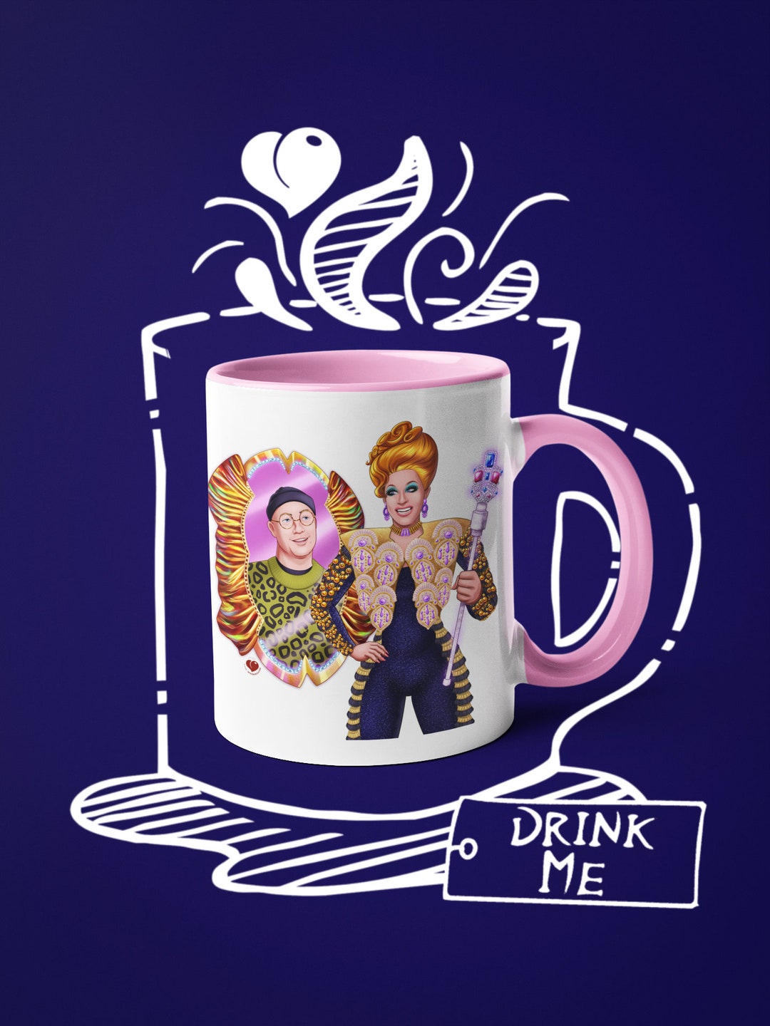 Coffee Mug Ginger Johnson Draglam, Queer Artwork, Drag Queens, Gay ...
