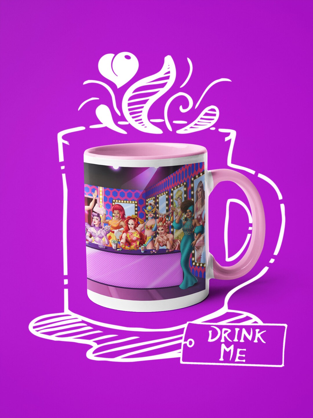 Coffee Mug Last Supper Drag Draglam, Queer Artwork, Drag Queens, LGBTQ ...