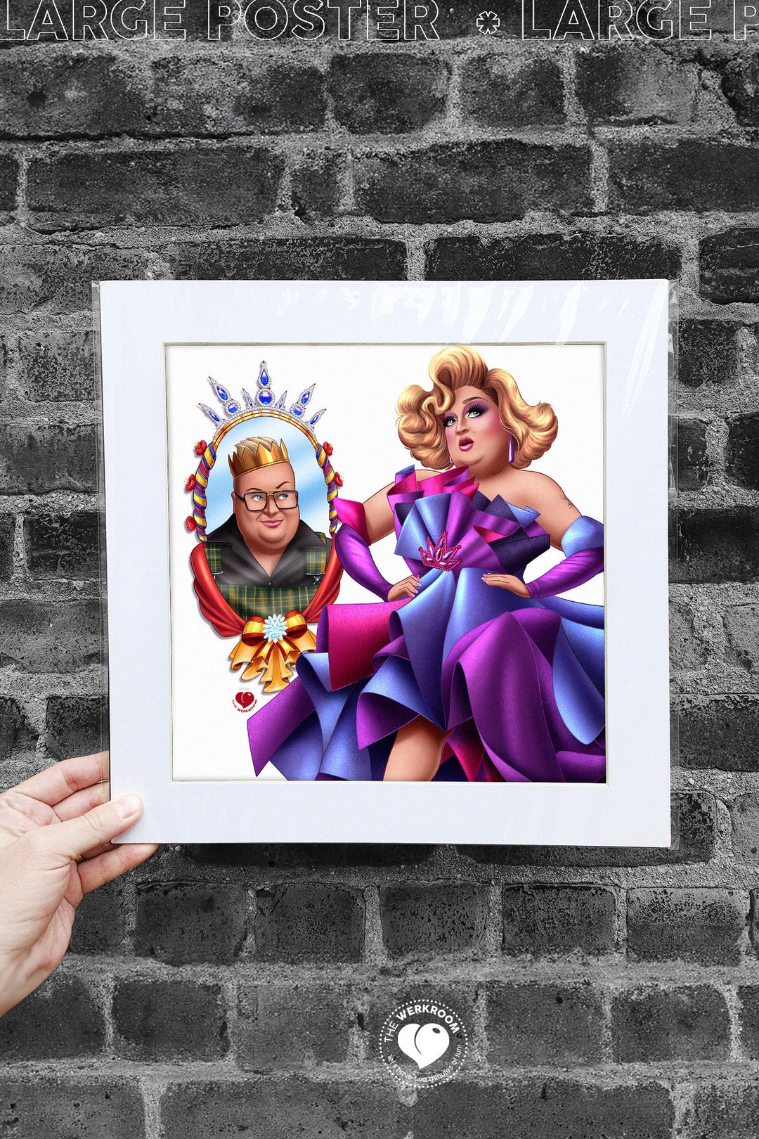 Matted Poster Ginger Minj Draglam, Queer, Drag Queens, Gay, LGBTQ Decor ...