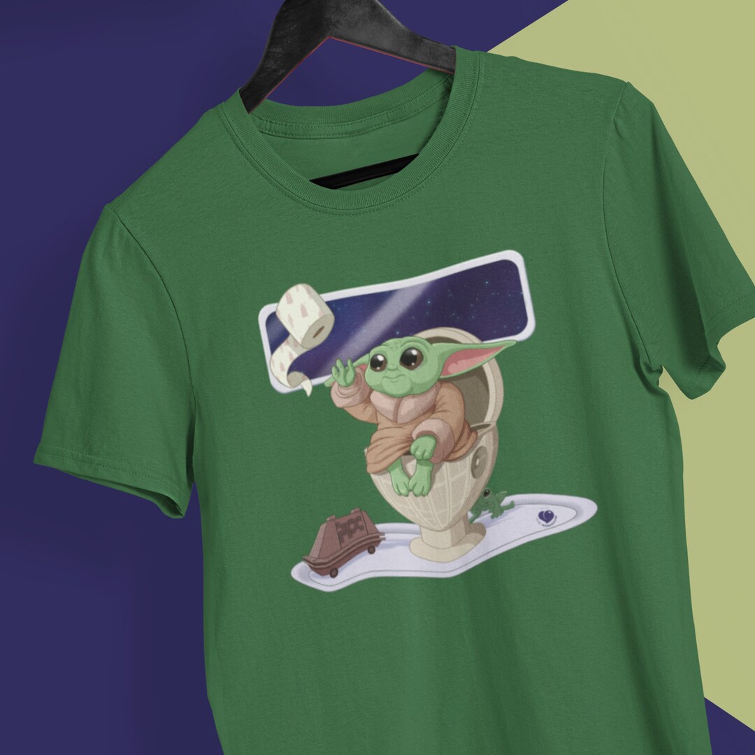 Unisex T-shirt Baby Yoda Star Baths, Queer Artwork, Star Wars, Jedi ...
