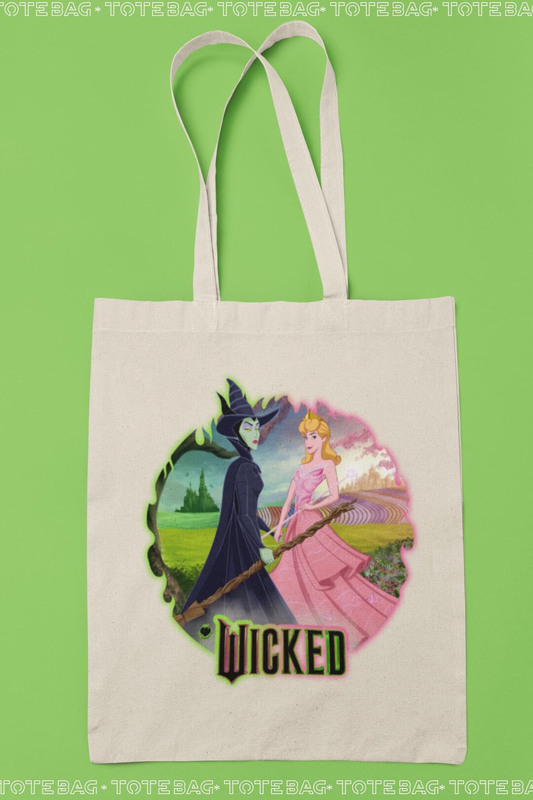 Tote Bag Wicked Special Edition, Wicked, Elphaba, Aurora, Maleficent ...
