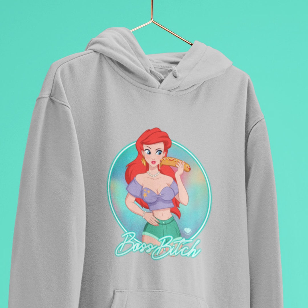 Unisex Hoodie Ariel Boss Bitch Disney Princesses Parody - Etsy