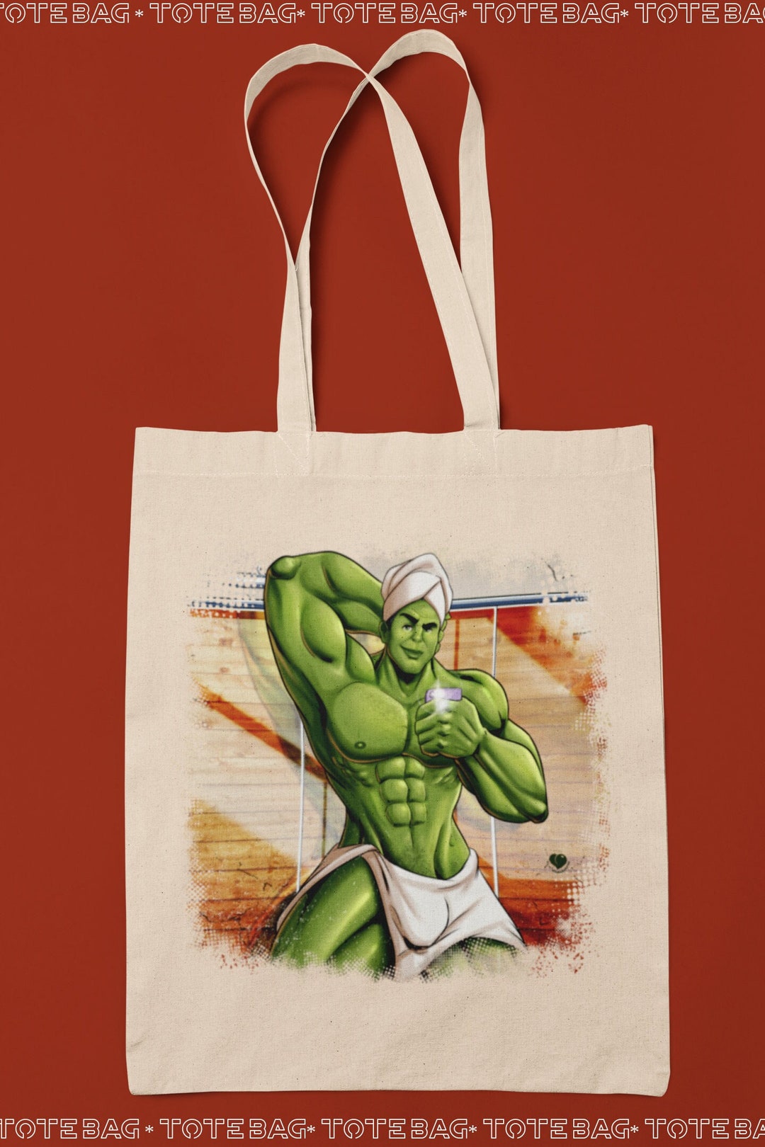 Tote Bag Hulk Super Homie, Queer Artwork, Gay Illustration, LGBTQ Bag ...