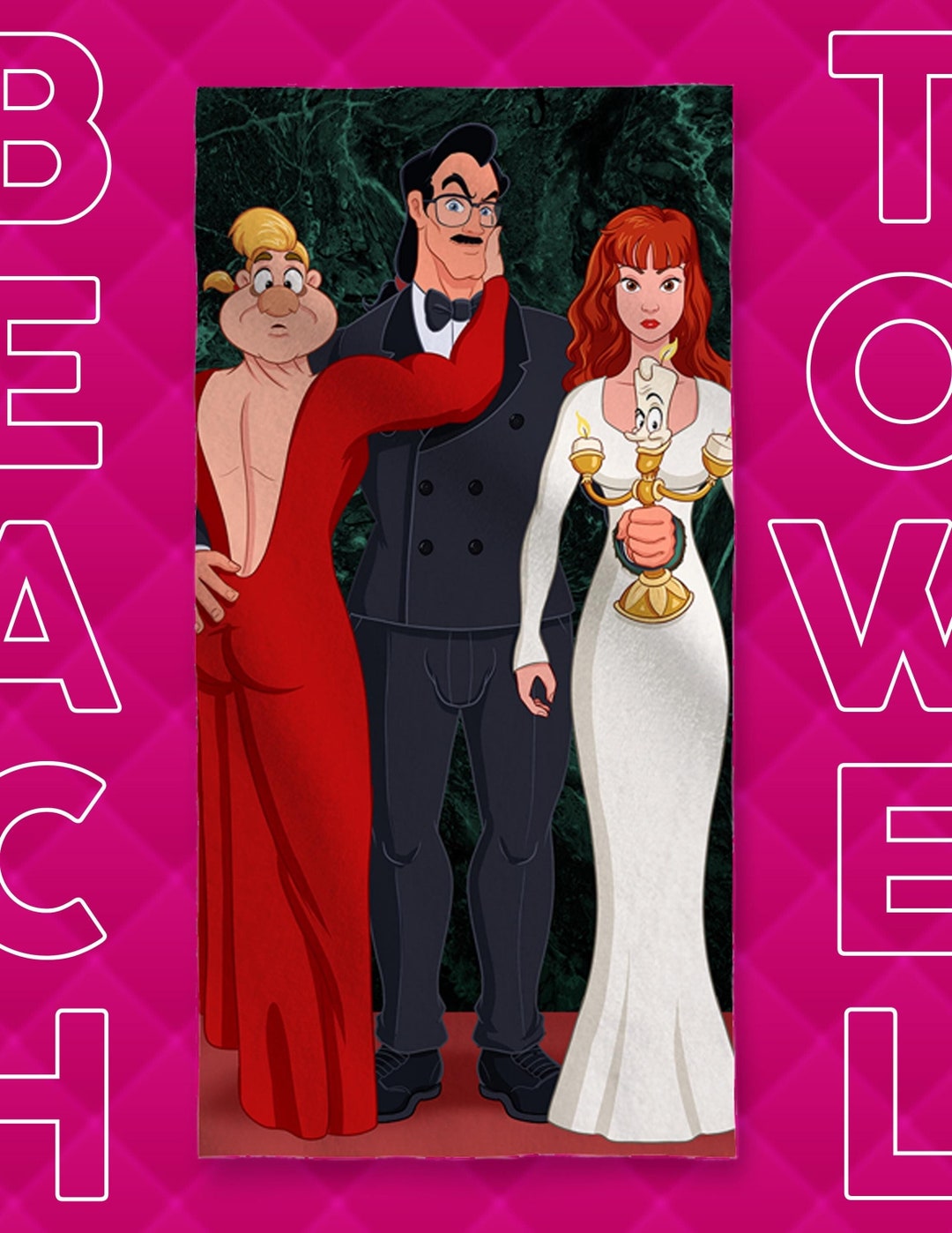 Beach Towel Death Becomes Belle Special Edition, Princess, Movie Parody ...