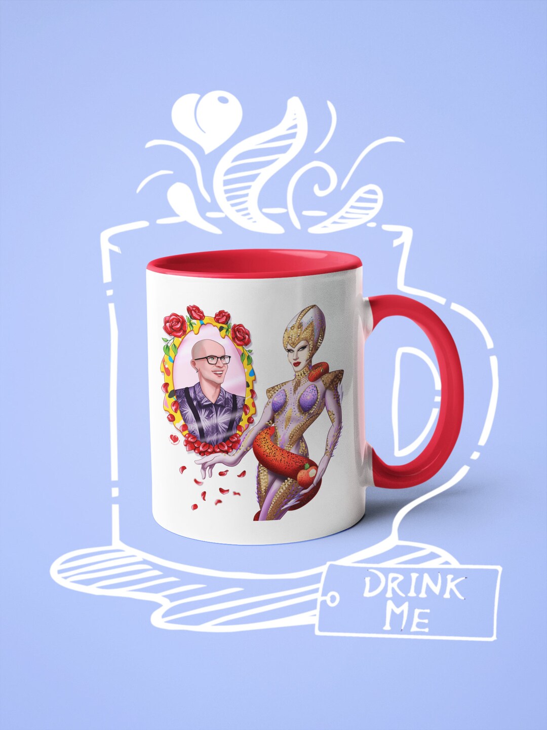 Coffee Mug Sasha Velour Draglam, Queer Artwork, Drag Queens, Gay, LGBTQ ...