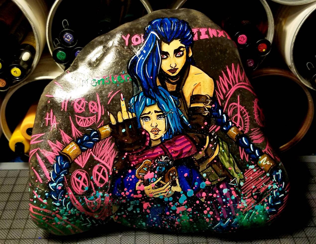 Pebble Painting Powder and Jinx Arcane - Etsy