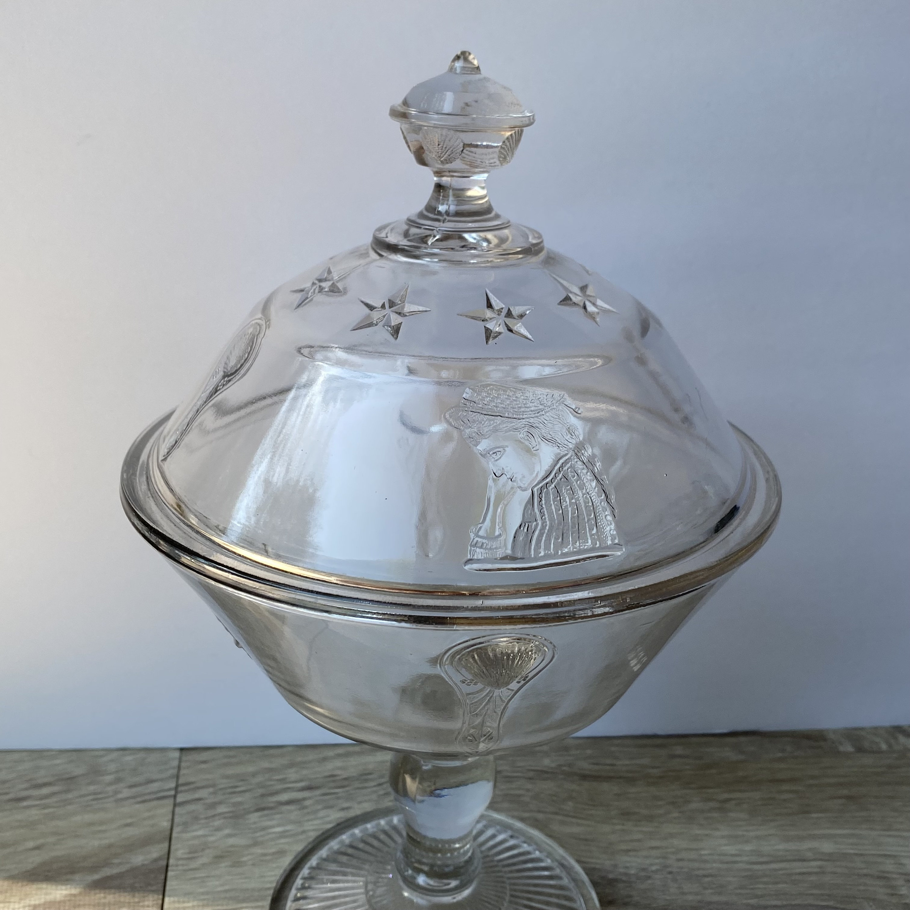 Antique EAPG Adams 1800s Lidded Compote Featuring Opera - Etsy
