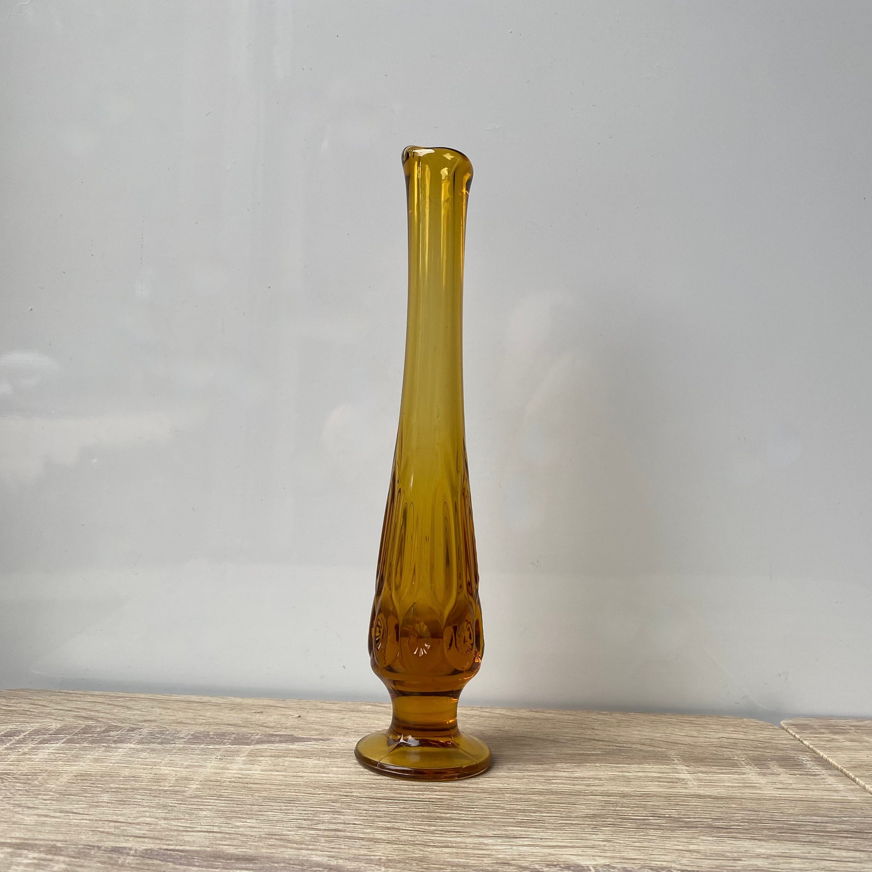 Vintage Amber Moon and Star Bud Swung Vase, Collectable Art Glass, Moon and Stars Glass - Etsy