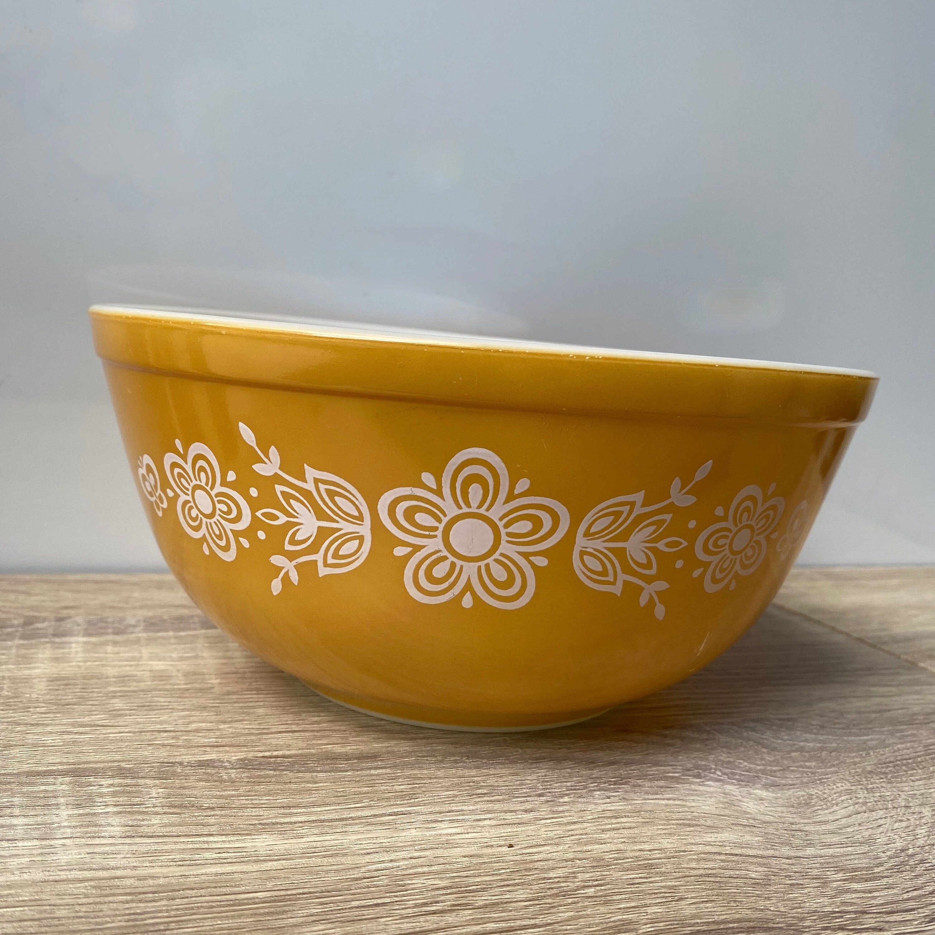 Vintage Pyrex Glass Butterfly Gold Bowl Collectable Retro - Etsy