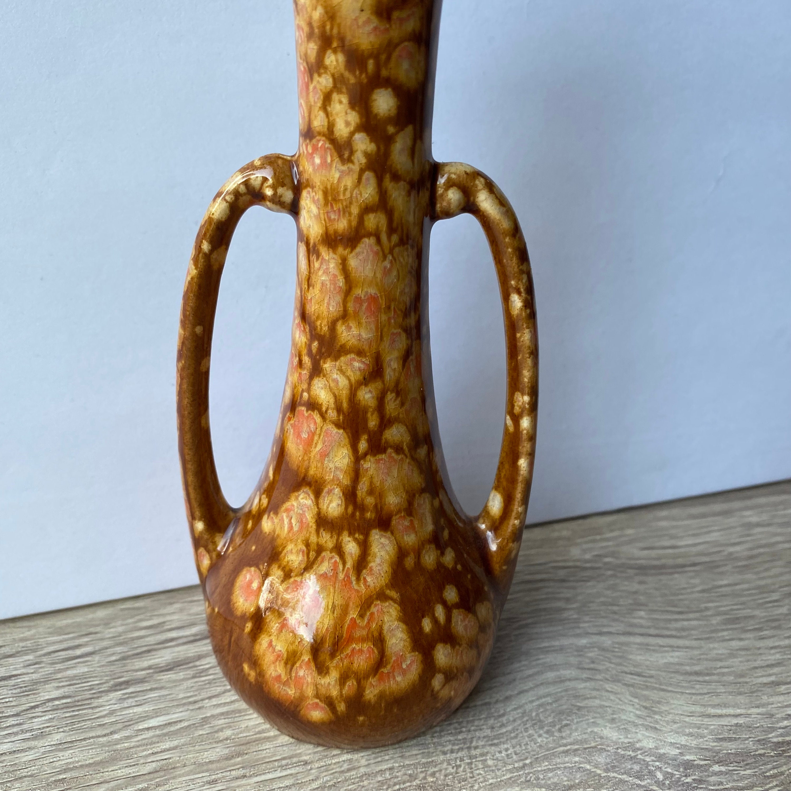 Vintage JEM of California Art Pottery Vase Double Handled - Etsy