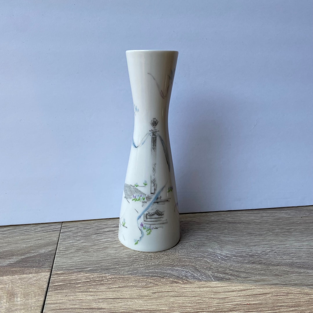 Vintage Rosenthal Form 2000 Porcelain Vase by Raymond Loewy, Retro Home ...