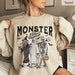 Retro Monster Mash Sweatshirt Vintage Halloween Hoodie Cute Ghost ...