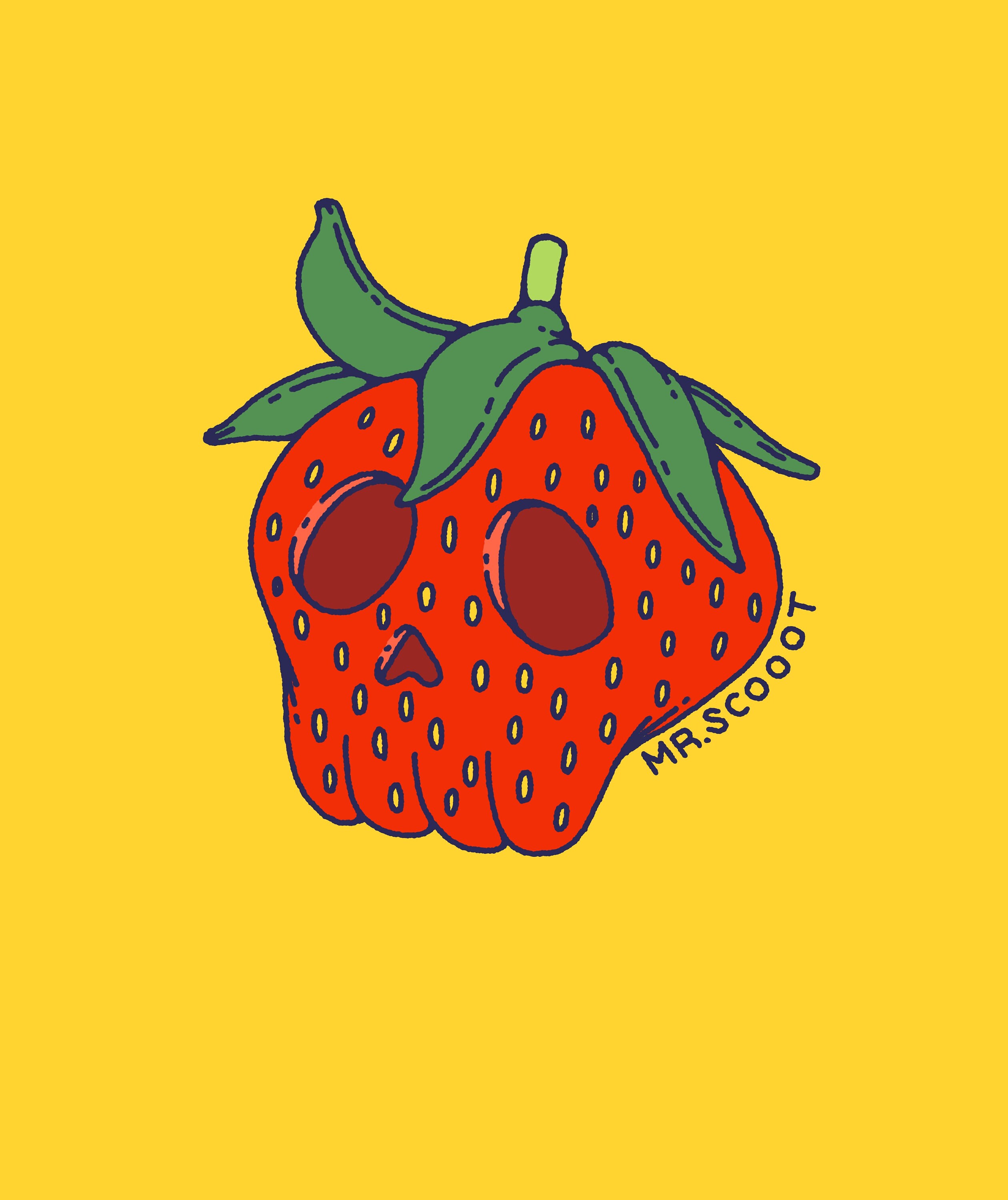 Fruit Skull Sticker Pack - Etsy