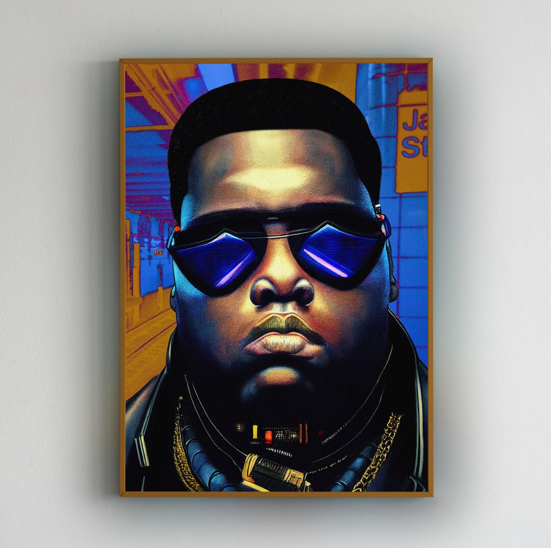 Biggie Smalls Cyberpunk Edgerunners Wall Art Man Cave Gift for ...
