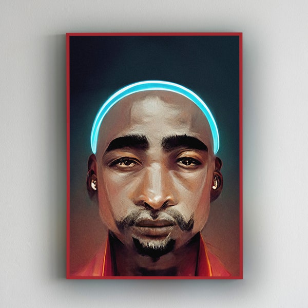Tupac Abstract - Etsy