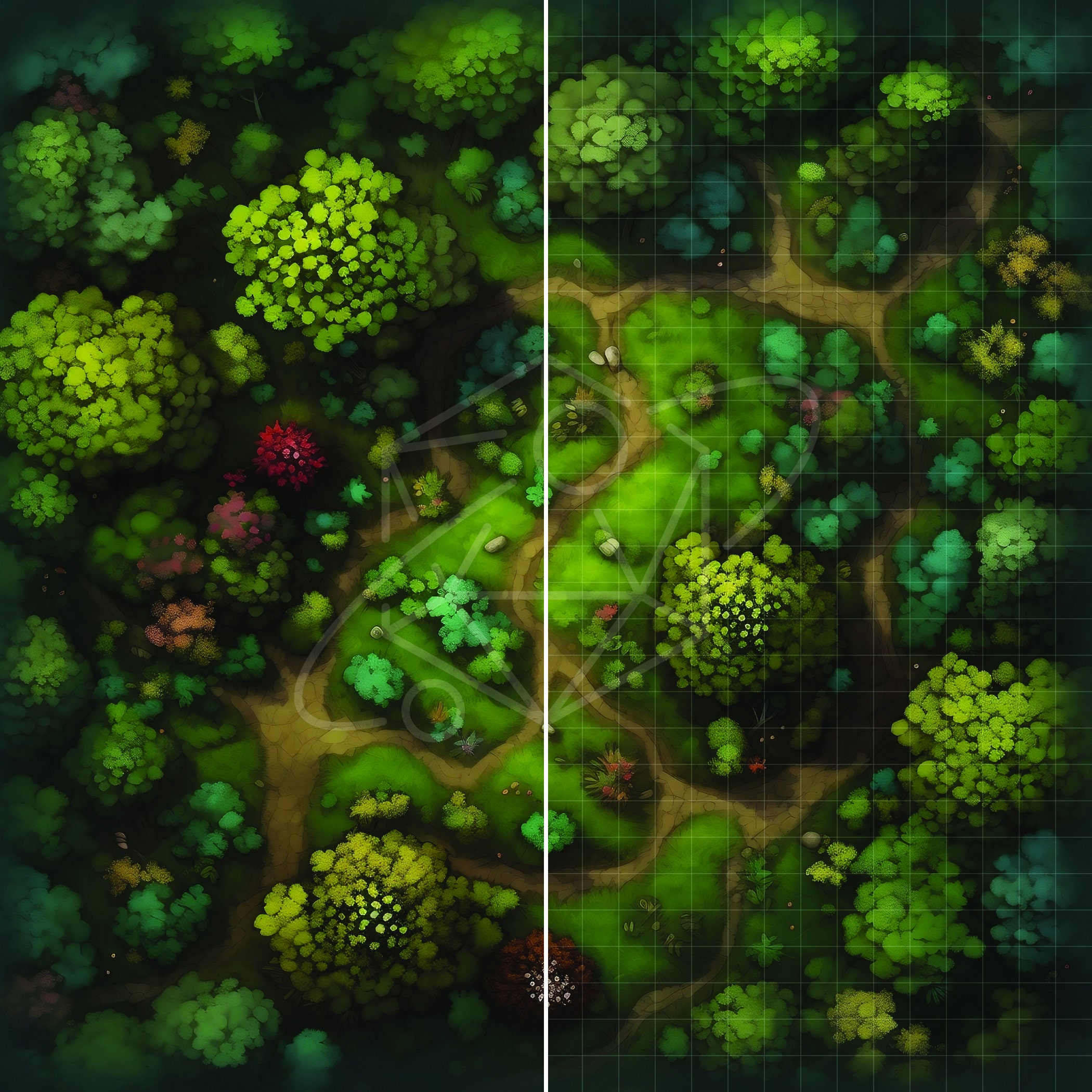 Dnd Forest Battlemaps Bundle RPG Maps Pack Roll20 Dungeon - Etsy Australia