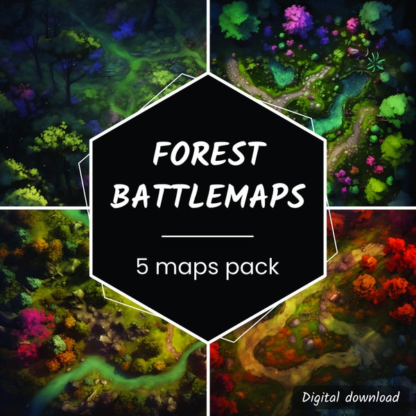 Dnd Forest Map - Etsy