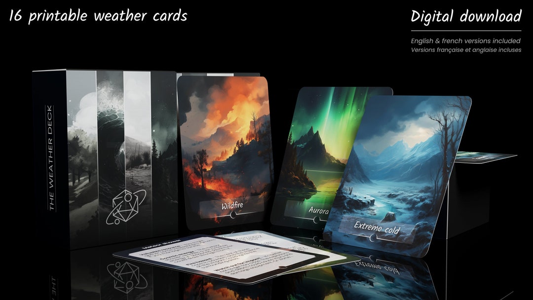Weather Effects Printable RPG Card Pack Enhance Your Dnd Game With Game ...