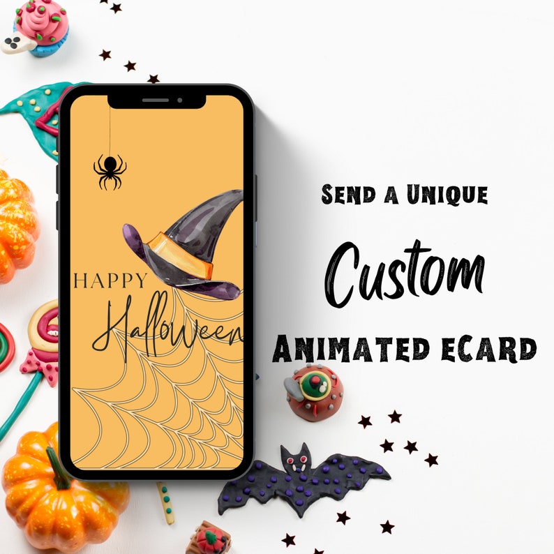Happy Halloween Instant Ecard | Witches Hat Ecard | Animated Halloween ...