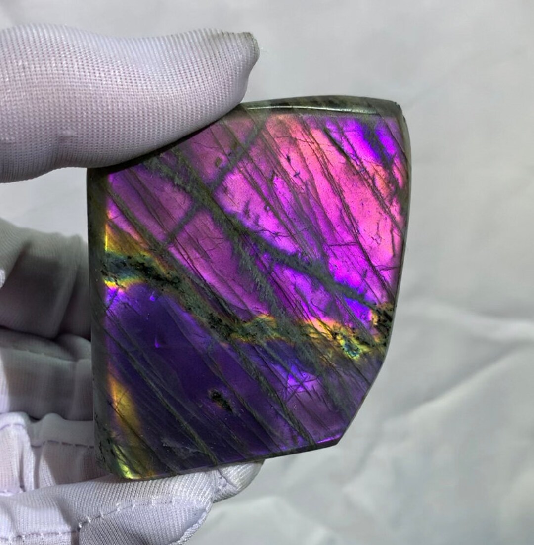 High Quality Labradorite Free Form Purple Labradorite Sunset - Etsy